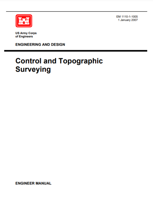 Control and Topographic Surveying (EM 1110-1-1005) - ASDSO Dam Safety ...