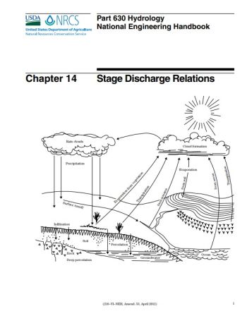 National Engineering Handbook: Chapter 14 - Stage Discharge Relations ...