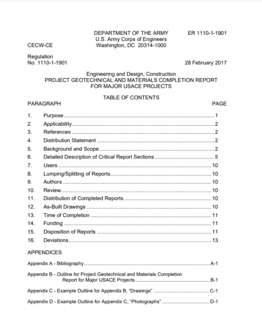 Construction Project Geotechnical and Materials Completion Report for ...